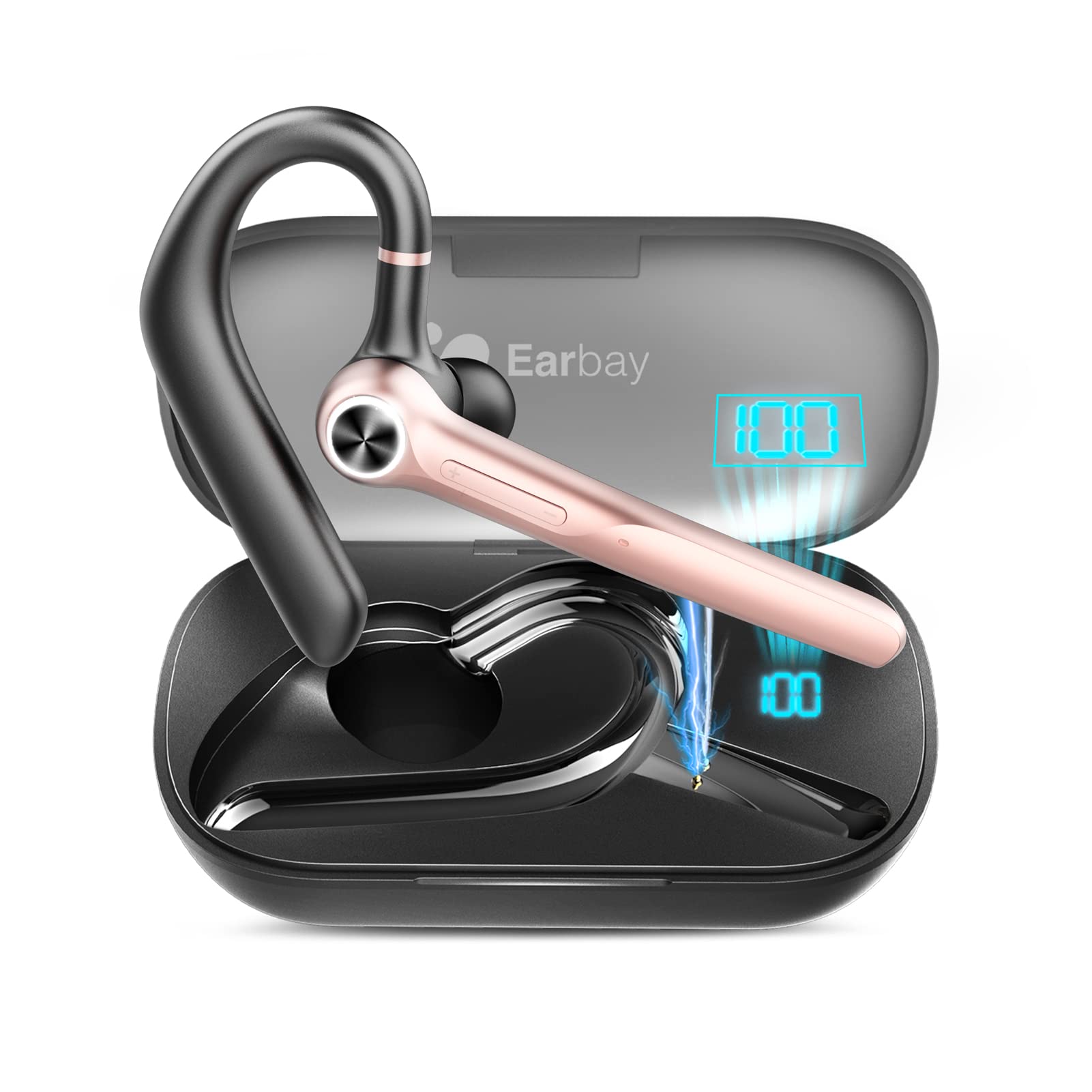 Earbay Bluetooth Earpiece with 400mAh Battery Display Case G3